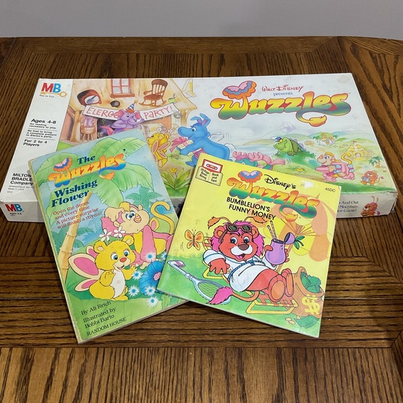 Disney | Toys | Disney Wuzzles Board Game And Book Set Wishing Flower ...